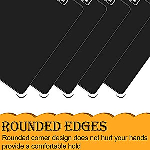 Clipboards, HERKKA 25 Pack Plastic Office Clipboards, Black Color Plastic Clipboards, Low Profile Clip Standard A4 Letter Size, Size 12.5 x 9 Inch