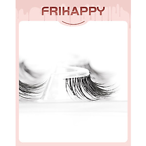 Lashes Eyelashes Lashes Wispy False Eyelashes Natural Eyelashes Mink Lashes, Frihappy Lashes 5 Pairs Frihappy#17-Understated