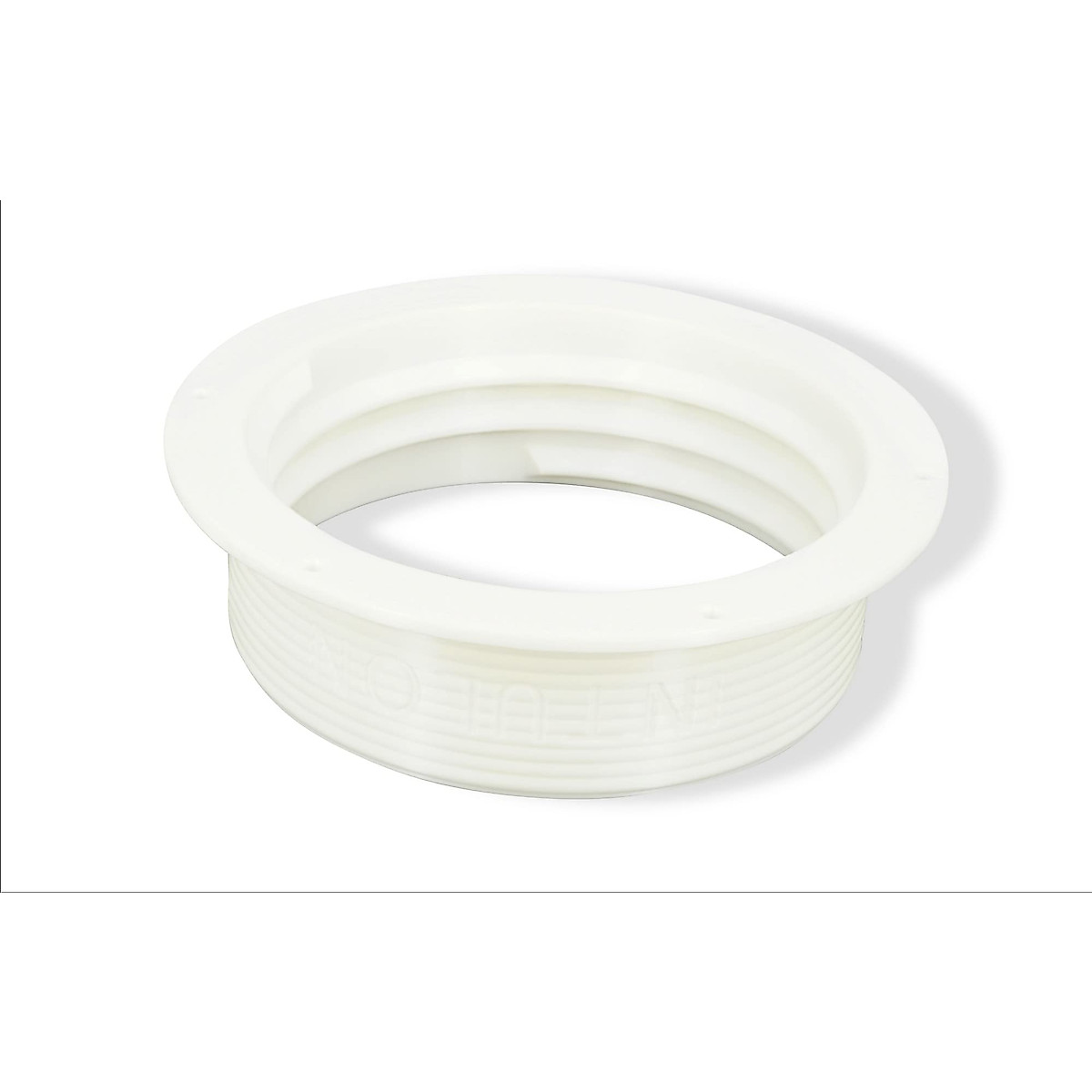 intulon 6-inch Tube Portable AC Air Conditioner/Fan Exhaust Plastic Hose Flange Wall Mount - Counter-Clockwise thread 6CCWMOUNT,Off White