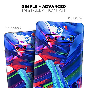 DesignSkinz Blurred Abstract Flow V27 Protective Vinyl Decal Wrap Skin Cover Compatible with The Samsung Galaxy S20 (Screen Trim & Back Glass Skin)