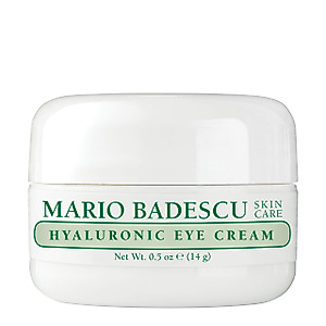 Mario Badescu Hyaluronic Eye Cream Anti Aging for All Skin Types, Under Eye Cream for Dark Circles and Puffiness, Formulated with Hyaluronic Acid & Glycerin, 0.5 Ounce
