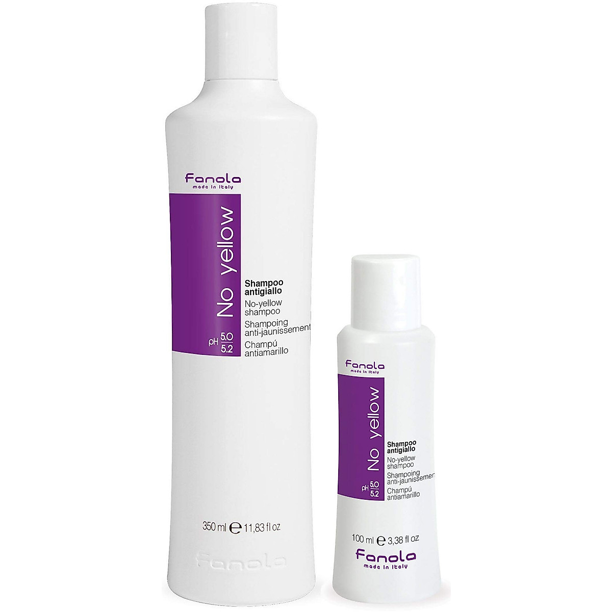 Fanola No Yellow Shampoo, 350 ml with Free Travel Size