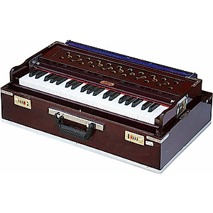 Novelika Professional Portable Harmonium Stylist No 17 Deluxe Harmonium with Coupler Harmonium Musical Instrument (NOV2008)