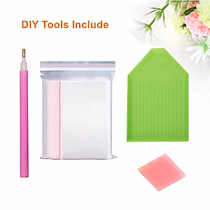 DIY 5D Square Diamond Painting by Number Kit, Angel Paint by Sticker Rhinestone Embroidery Kits for Adults Cross Stitch for Children Supply Arts Craft Canvas Wall Decor Stickers Home 12x16 inches