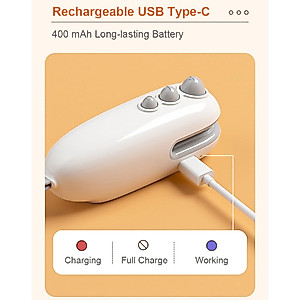 Mixblu Rechargeable Mini Bag Sealer, 2 in 1 Portable Snacks Heat Seal Machine with Cutter and Magnet for Plastic Mylar Bag