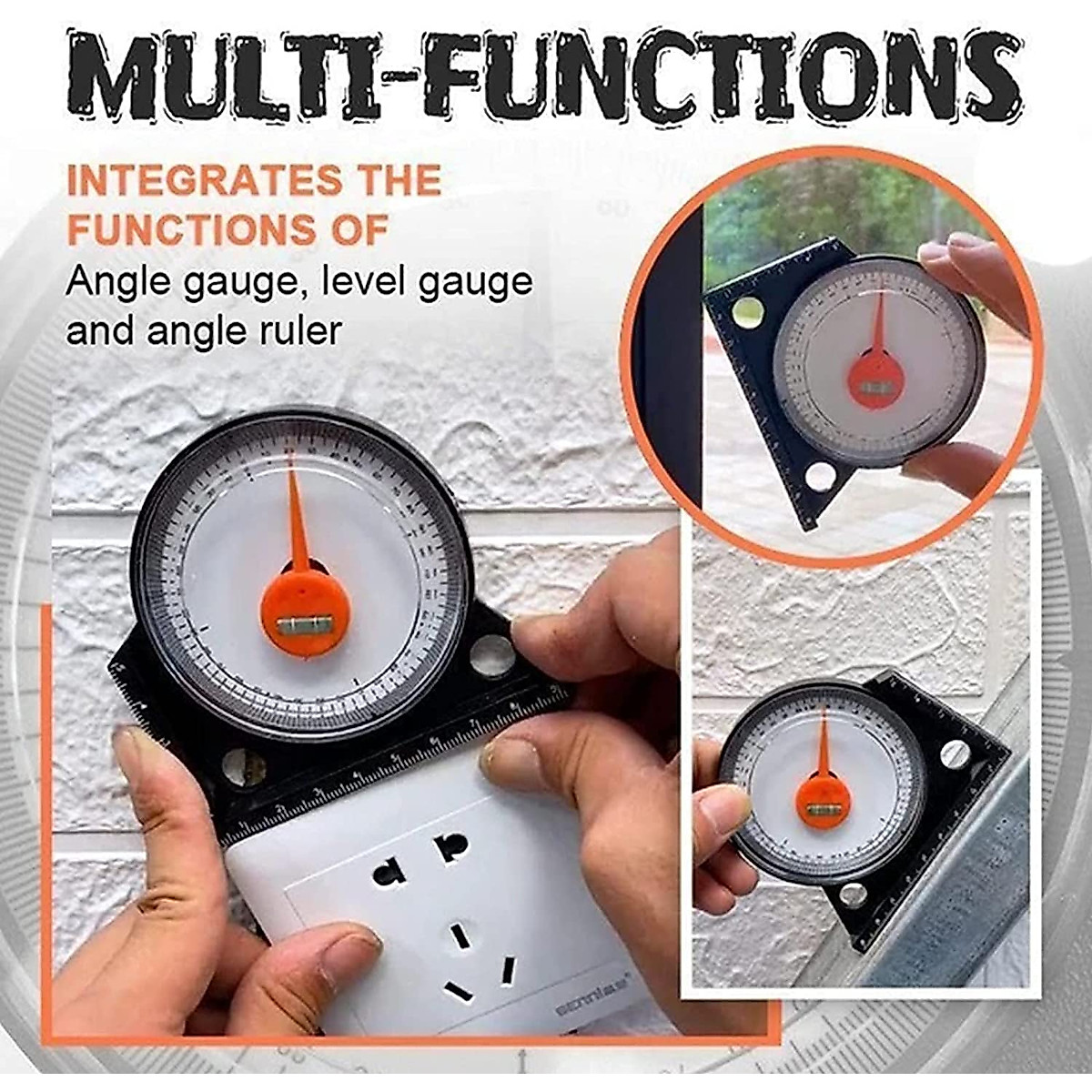 Magnetic Base Angle Finder Measure Spirit Level Gauge Roofer Builders Plumbers Magnetic Angle Level Finder Magnetic Angle Level Finder Level Angle Meter