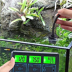 Shanrya Water Quality Tester, WiFi Function 7 in 1 Removable Electrode Real Time Viewing Automatic Calibration ORP Meter for Tuya APP for Aquarium (US Plug 110V)