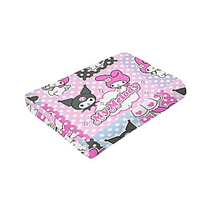GGQQ Throw Blanket for Men Women Kids,Cute Cartoon Flannel Blankets Suitable for Home,Office Work,Pet Keep Warm 50"X40"