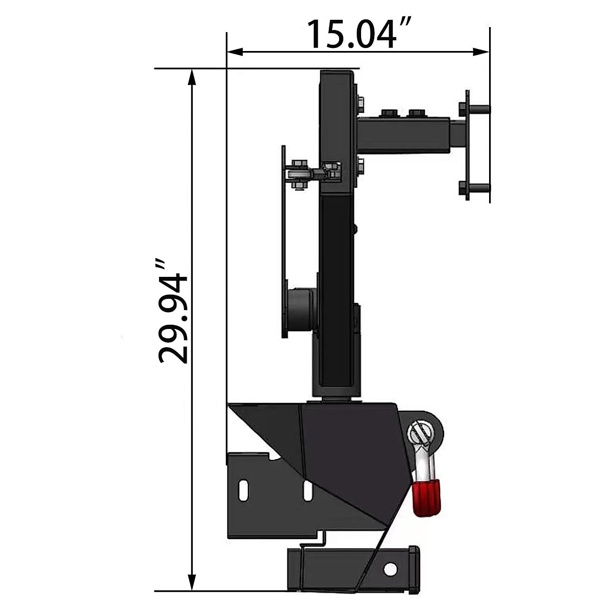 LUYWTE For 2007-2018 Wrangler JK Steel Rear Bumper With Tire Carrier&Lights&D-Rings（Not fit 2018 Wrangler JL）
