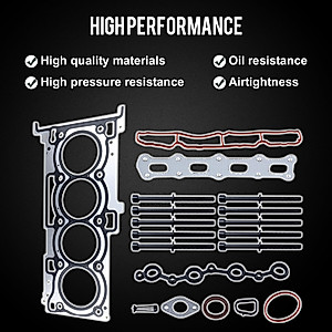 vks HGS167 MLS Head Gasket Set for 2007-17 Chrysler Sebring; 2011-14 Chrysler 200; 2008-2014 Dodge Avenger SXT; 2012-2019 Journey; 2007-2015 Jeep Compass Patriot 2.4L DOHC L4 16V