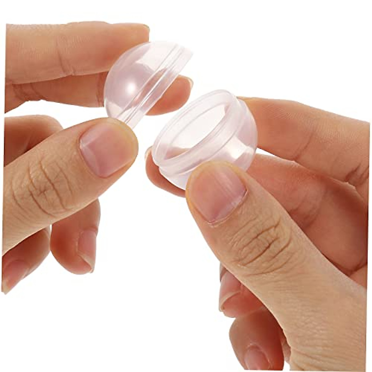 Clear Plastic Hanging Ball 600 pcs Pit Easter Machine Decorative Egg Size Ballempty Holiday Candy Twisting Machines Mm Jewelry Acrylic Balls Tree Sphere Party Crafts