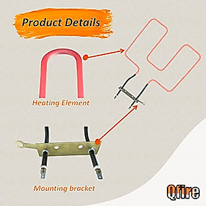 1800W Smoker Heating Element Compatible with Masterbuilt MB20077618 Analog Electric Smoker,mb 20077618 element Replacement Parts (1800W)