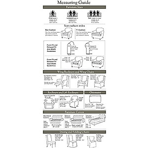 Surefit Stretch Jacquard Damask Box Cushion Chair Two Piece Slipcover, Form Fit, Polyester/Spandex, Machine Washable, Oyster