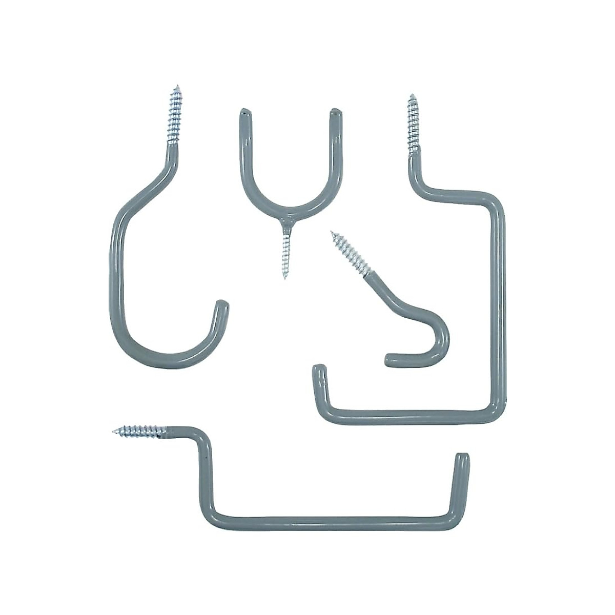 Crawford OR10 Vinyl Coated Storage Hook Assortment, 10-Piece