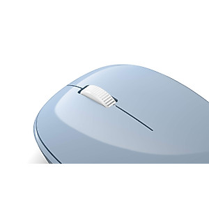 Microsoft Bluetooth Mouse - Pastel Blue. Comfortable design, Right/Left Hand Use, 4-Way Scroll Wheel, Wireless Bluetooth Mouse for PC/Laptop/Desktop, works with for Mac/Windows Computers