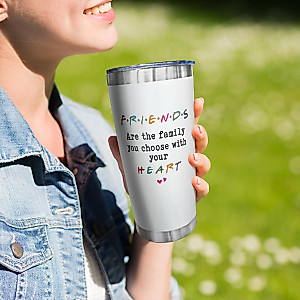 SOL VIBES Friendship Gifts for Women Friends, 20 oz Stainless Steel Tumbler, Birthday, Christmas, Friendship Day Gifts for Friend, Bestie, BFF, Coworker, Woman, Female
