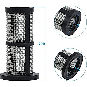 ATIE 180, 280, 380, 3900 Pool Cleaner in-Line Filter Screen 48-222 Replacement Compatible with Zodiac Polaris 180, 280, 380, 3900 Model Pool Cleaner in-Line Filter Assembly 48-080 (2 Pack)