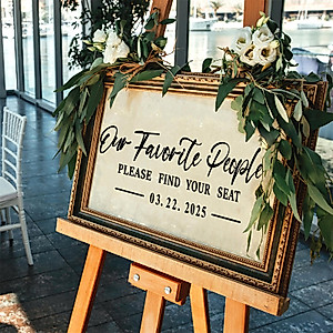 Wedding Seating Chart Decals Stickers Welcome Wedding Signs Decor for Party Entry Our Favorite People Find Your Seat Decals for Wedding Mirror Seating Chart Decals Date Personalized Mr and Mrs Signs