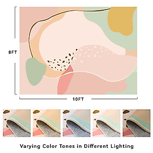 tchdio-Pink Rug-Soft Rugs for Living Room-Washable Rugs 8x10-No Slip Rugs for Bedroom Girl,Nursery,Dorm,Kids Room,Living Room,PlayRoom-Pink Carpet