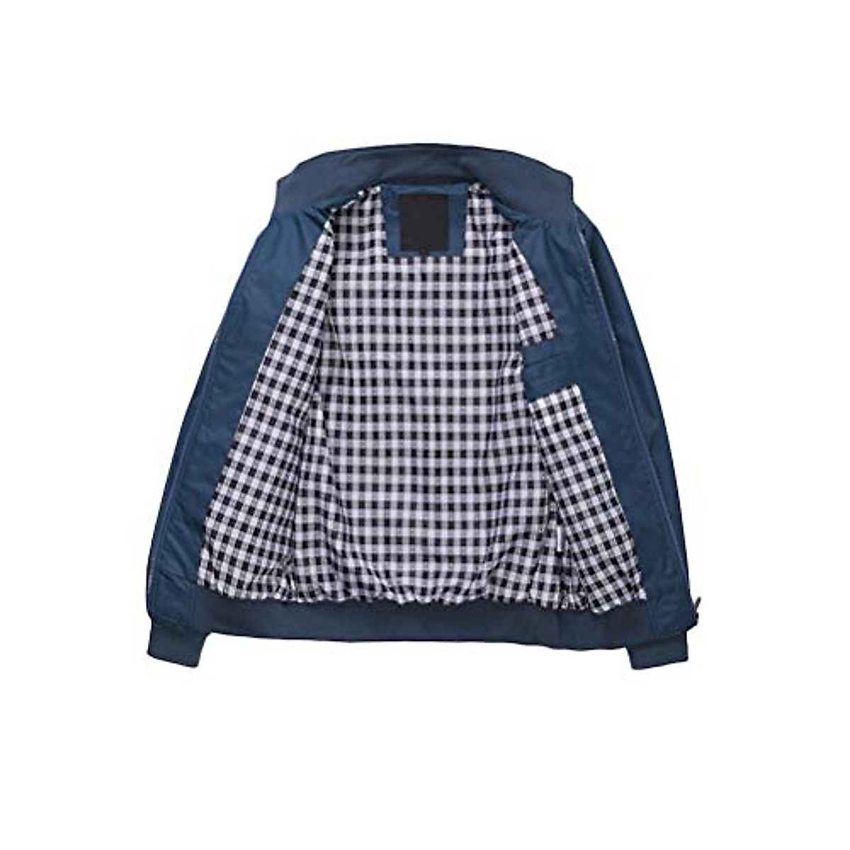 PASOK Men's Lightweight Softshell Coat Outerwear Zipper Windbreaker Flight Bomber Jacket Navy M