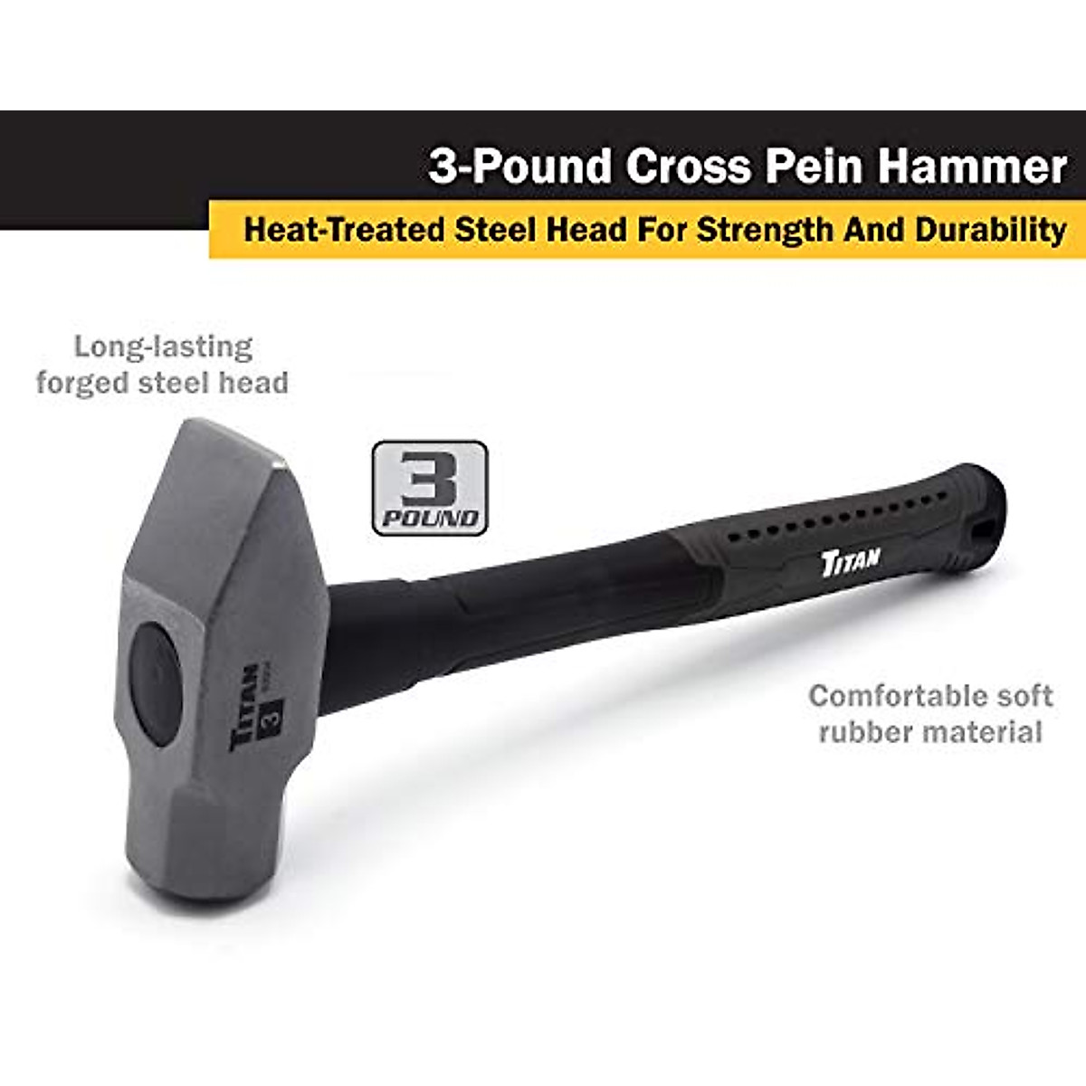 Titan 63004 3lb (48oz) Cross Peen Hammer