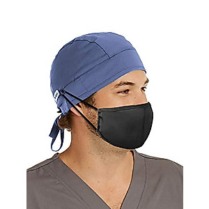 Maevn NC015 Unisex Scrub Cap with Button, Ceil Blue, OS