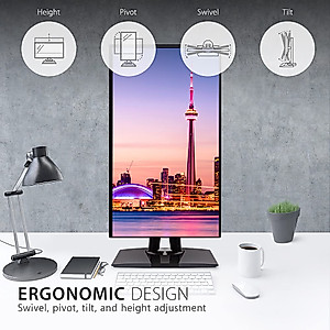 ViewSonic VP2768a 27-Inch IPS 1440p Monitor with Advanced Ergonomics, 100% sRGB Rec 709, 14-bit 3D LUT, Eye Care, 90W USB C, RJ45, HDMI, Daisy Chain for Home and Office