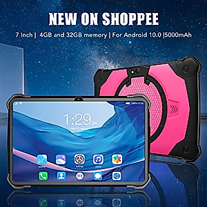 7in Tablet, 1960x1080 US Plug Baby Tablet 5000mAh Rechargeable Front 5MP for Photo Taking for Children (Pink)