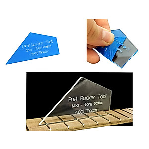 2pc. Laser-cut Acrylic Fret Rockers - The easy way to check your frets!