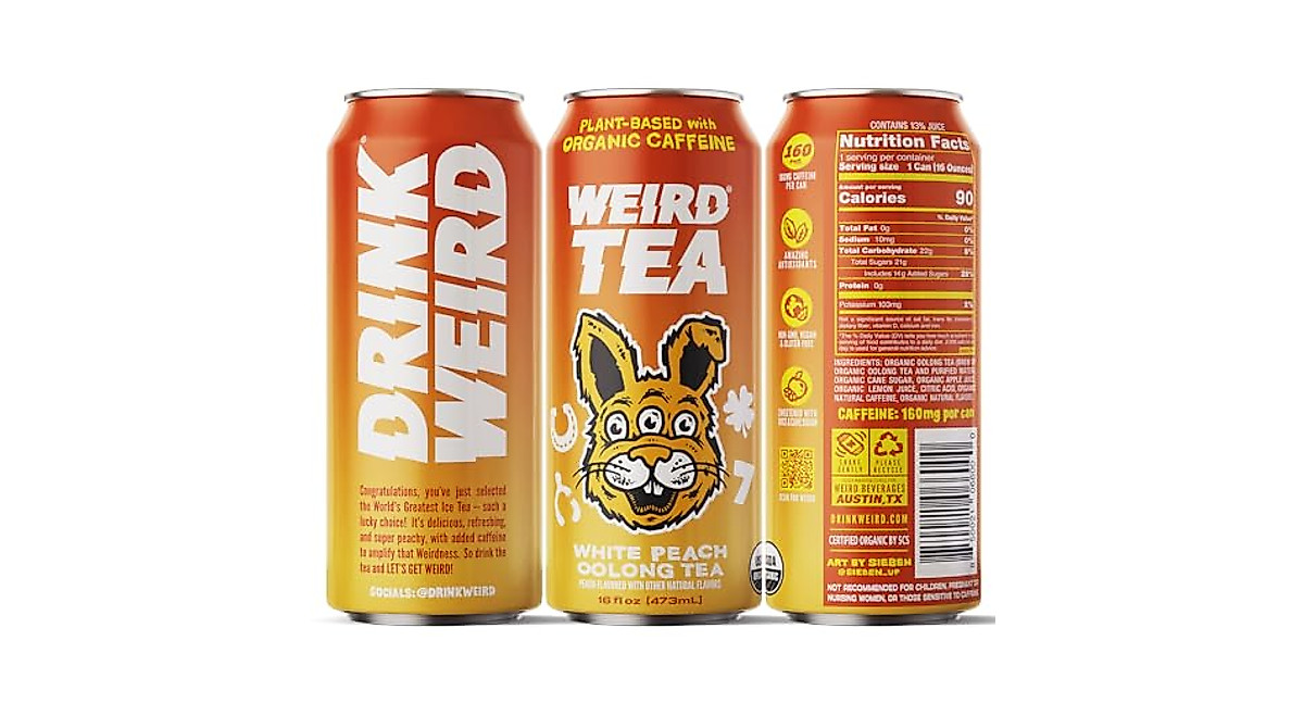 Drink Weird - Weird Tea, White Peach Oolong Tea, Certified Organic ...