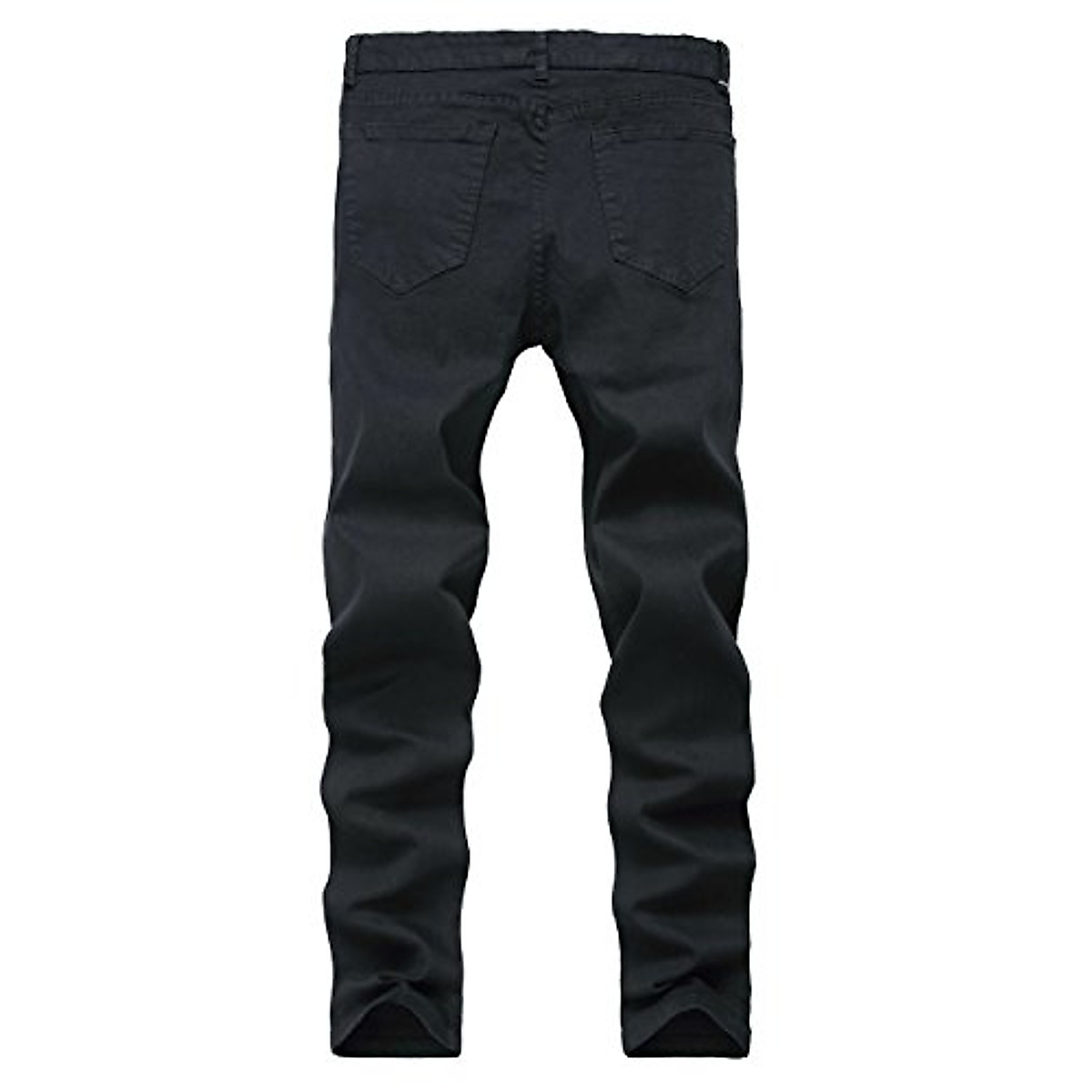 Men's Black Skinny Slim Fit Stretch Straight Leg Fashion Jeans Pants, 29W