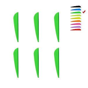 M.SJUMPPER ARCHERY Arrows Vanes Fletches 3 Inch Plastic TPU Fletching for Hunting Targeting Arrow (51 Pack) (Green)