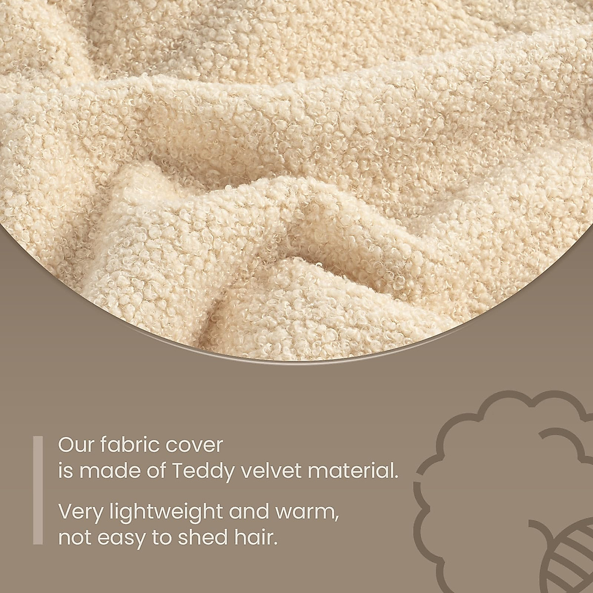 JUNSPOW Cat Bed Dog Bed Pet Hammock Bed Cat Sleeping Cat Supplies Pet Supplies Whole Wash Stable, Detachable, Breathable, Easy Assembly Indoors Outdoors, 16.9 in x 16.9 in x 9.5 in