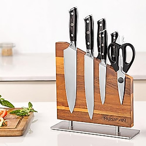 Magnetic Knife Block Without Knives,Magnetic Universal Stands with Strong Enhanced Magnets Strip Kitchen Storage Cutlery Large Organizer ，Knife Holder for Kitchen Organizer
