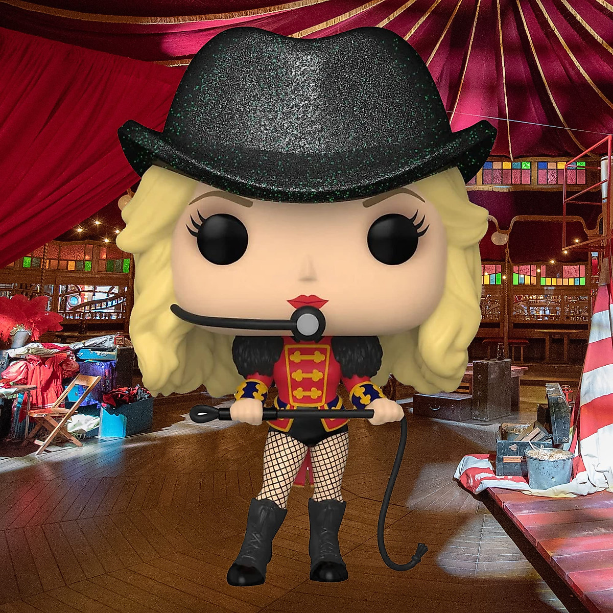 Britney Spears - Circus [Chase] Funko Pop with Protector Bundle – Includes Rocks: Britney Spears - Circus Pop #262 Chase Version with Blue Salamander Emporium Plastic Protector Case