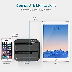 [Bundle] Unitek 4-Port USB 3.0 Hub Long Cable and Type-C Mini Hard Drive Docking Station