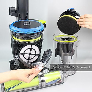 CPAI Replacement Filters Compatible with Bissell Pet Hair Eraser Turbo Rewind Vacuum Cleaner,Fits Models 27909,24613,2790,2790W,2475 Series