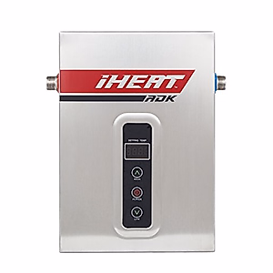 iHeat Tankless S-16 240V 66A 16KW Stainless Steel Enclosure 7.2" by 11" by 3" 1/2"CPT 36' AWG#8 Electric Water Heater, 7.5 lb