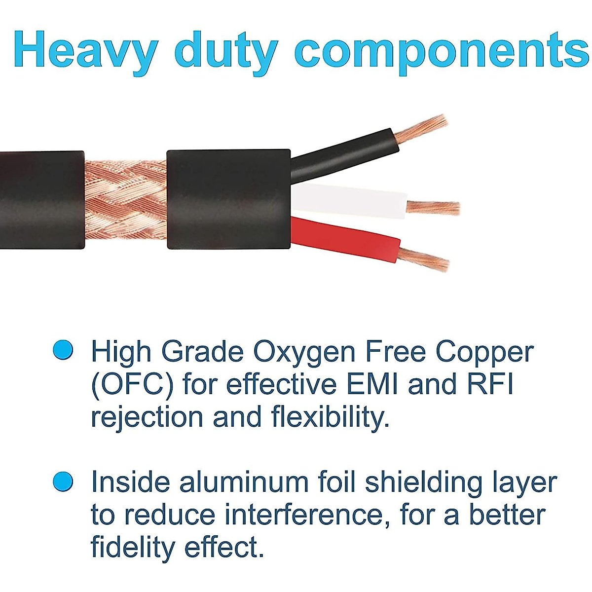 HQRP 4-Pin Mini Connector (TA4F) to 1/4-Inch Connector Instrument Cable Compatible with Shure BLX/FP/SLX/ULX-S/UHF-R/Axient Wireless Systems