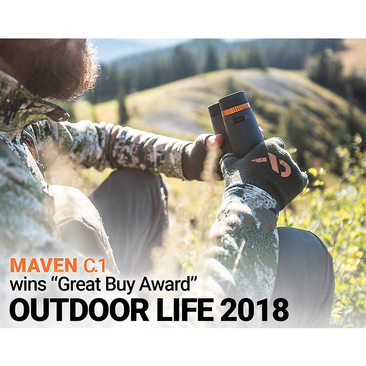 Maven C1 10X42 mm ED Binocular Gray/Orange