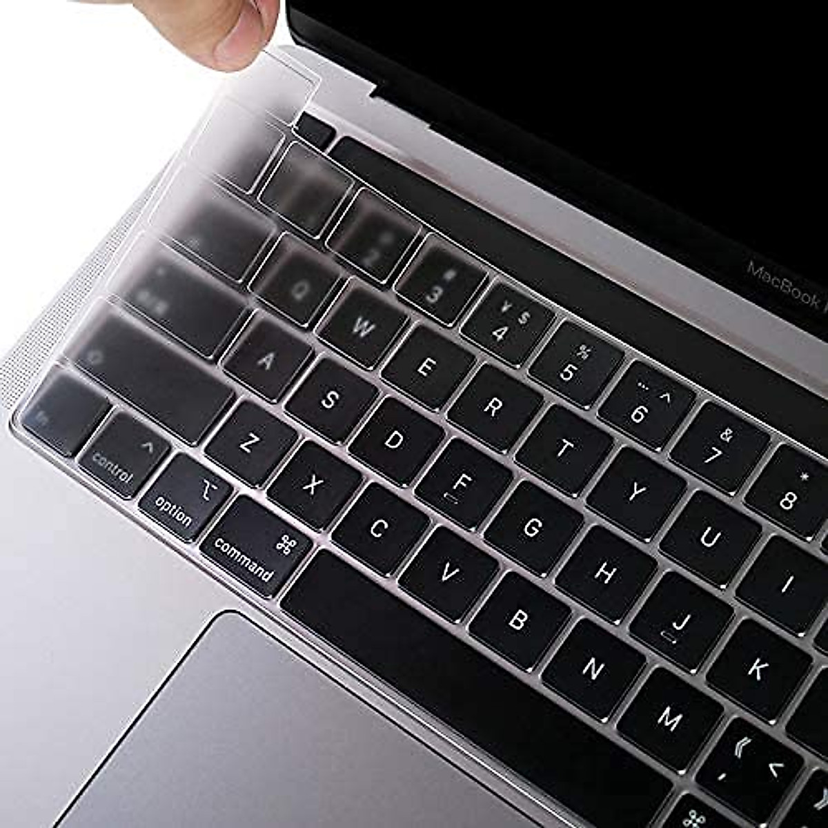 EooCoo Keyboard Cover Ultra Thin Compatible with MacBook Pro 13 inch 2024-2020 M2 M1 A2338 A2289 A2251 & MacBook Pro 16 inch A2141 2019 Release with Touch Bar & Retina Display, Clear