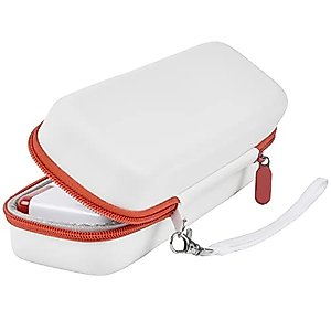 Handheld Sewing Machine Case Compatible with LooQoo/ for SINGER 01663/ for TCHRULES Quick Stitching Sewing Tool, Portable Mending Machine Box for Bobbins, Needles, Pins, Thread (Only Bag) - White