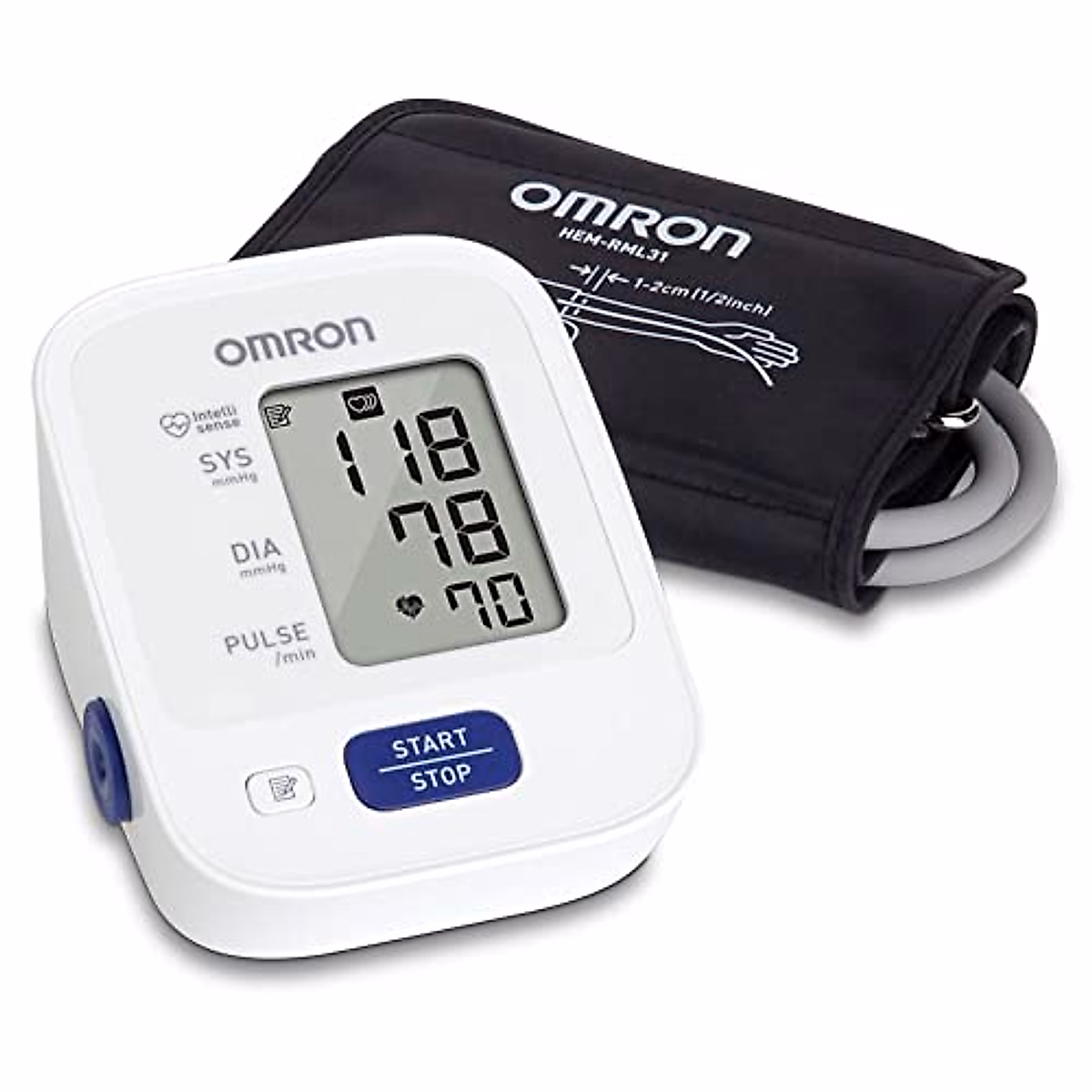 OMRON Bronze Blood Pressure Monitor, Upper Arm Cuff, Digital Blood Pressure Machine, Stores Up To 14 Readings