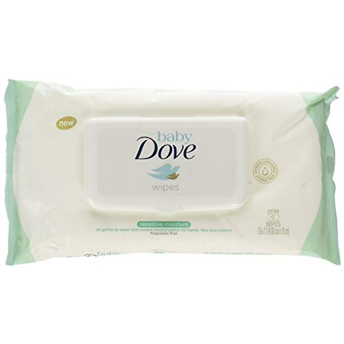 Dove Baby Wipes Sensitive Moisture 30 Count (6 Pack)