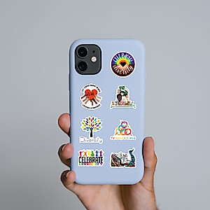 50pcs Diversified Stickers Pack, Beautiful Vinyl Waterproof Sticker Decals for Water Bottles, Laptops, Phones, Skateboards, Helmets, Hard Hats, Suitable for Kids Teen Adults Party Supplies Decor