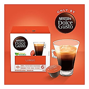 Nescafe Dolce Gusto, Caffe Lungo, 16 Count (Pack of 3)
