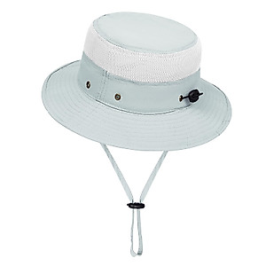 Century Star Baby Sun Hats Summer Beach Hats for Kids UPF 50+ Outdoor Wide Brim Sun Protection Hat Toddler Bucket Cap Blue 0-12 Months