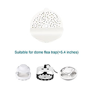 12 Pcs Flea Trap Refill Discs 5.4" Replacement Glue Boards with Hole Fits Flea Traps for Inside Your Home, Sticky Pads for Fleas, Bugs, Flies, Mosquitos, etc