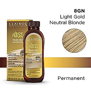 Clairol Professional Permanent Liquicolor, 8gn Light Gold Neutral Blonde, 2 oz. - Packaging May Vary