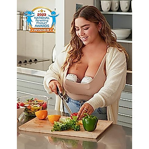 Momcozy Hands Free Breast Pump S9 Pro Updated, Wearable Breast Pump of Longest Battery Life & LED Display, Double Portable Electric Breast Pump with 2 Modes & 9 Levels - 24mm, 2 Pack Gray